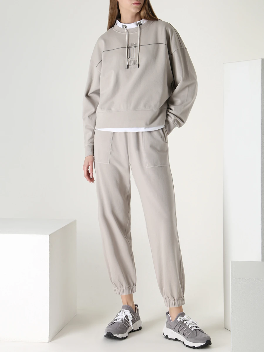 Костюм хлопковый от BRUNELLO CUCINELLI за 207 000 рублей (цвет: принт ...
